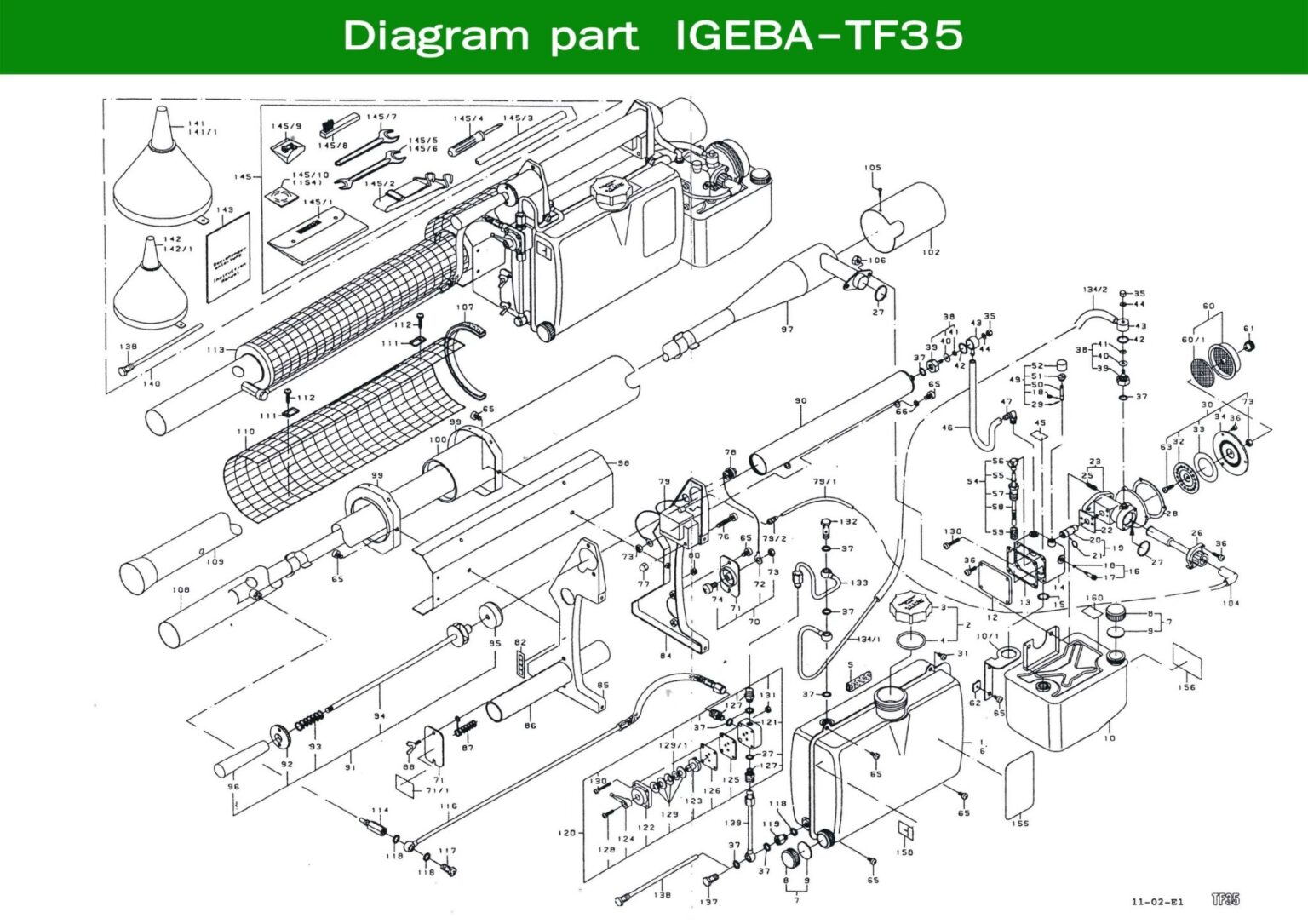 พาสอะไหล่ IGEBA รุ่น TF-35 – พีที เทคนิค